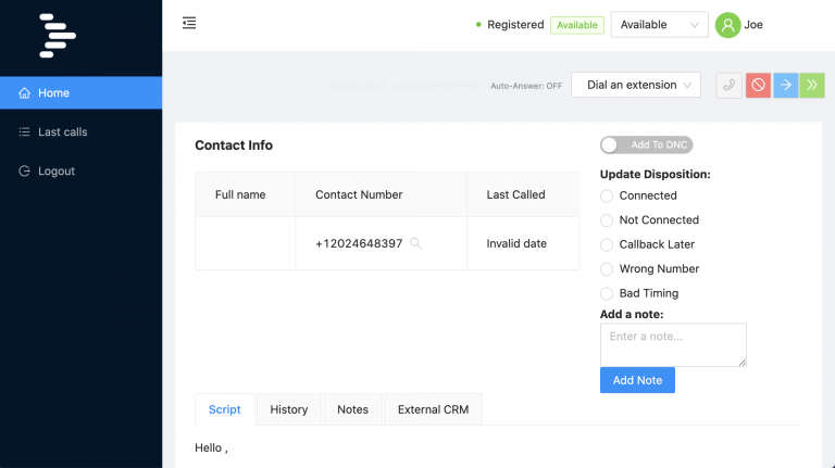 Call-Center-Agent-Portal - DialerAI